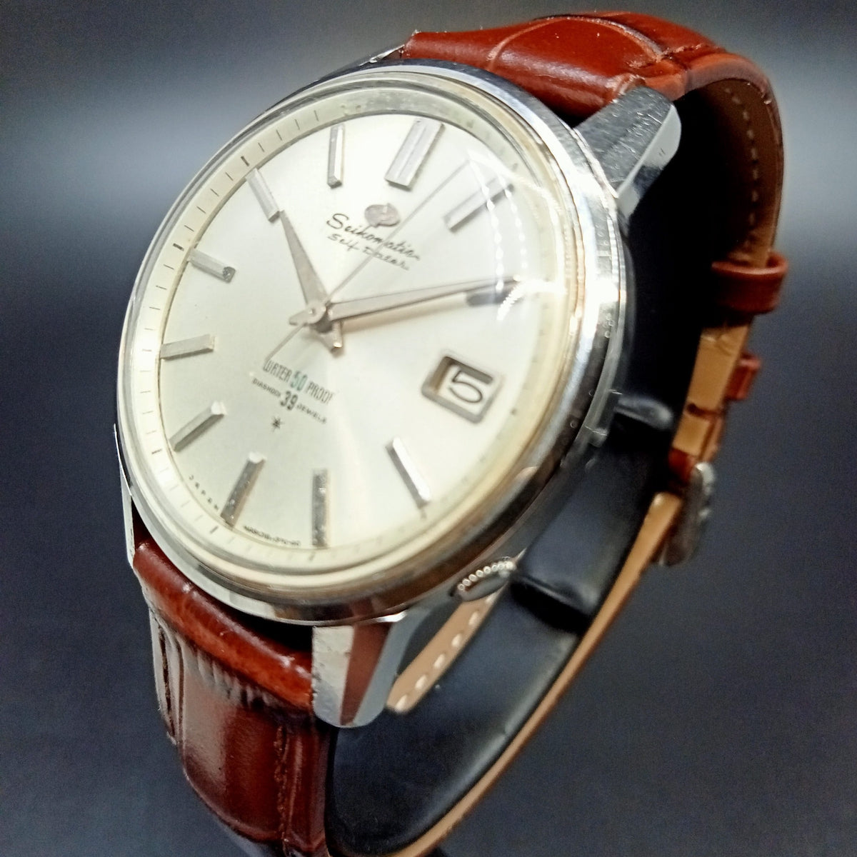 Birthday Watch 1963! Seiko Cal 395 (8325) 36.5mm Self-Dater "Proof" SU ...