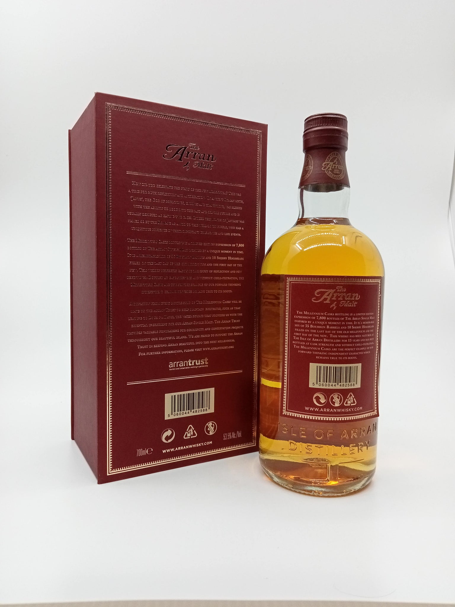 Single Malt Arran Whisky 13 Year Old Millennium Cask 2013 Liquor Whisk ...